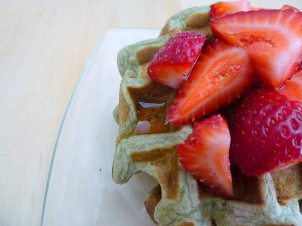 Matcha Waffles - Delicious Not Gorgeous
