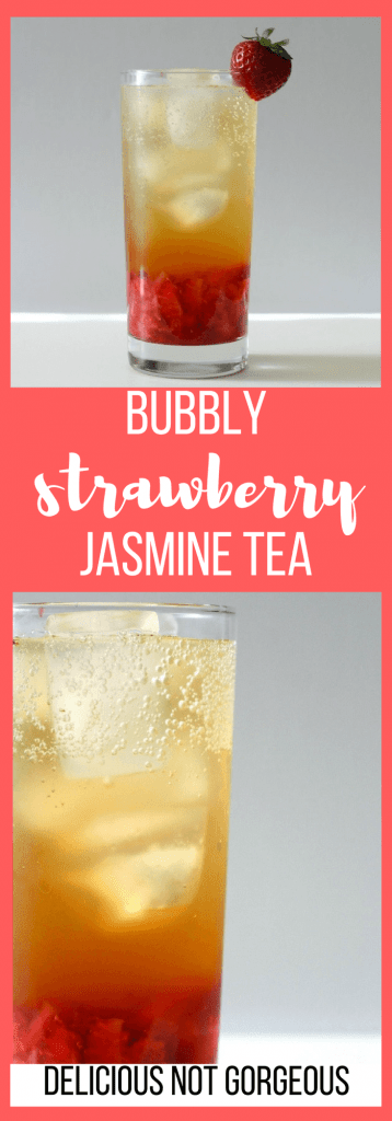 Bubbly Strawberry Jasmine Tea - Delicious Not Gorgeous