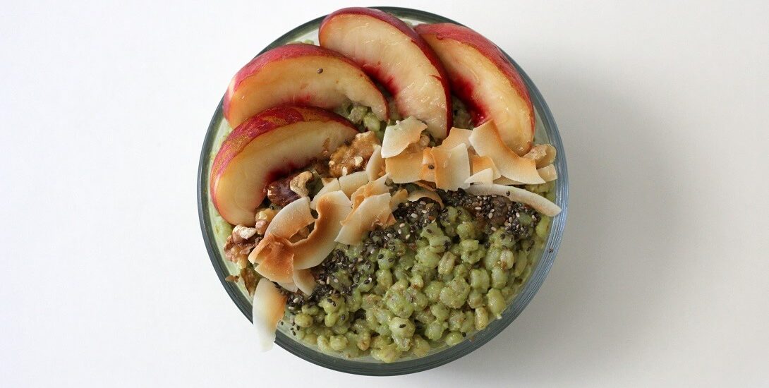 Matcha Coconut Breakfast Bowl - Delicious Not Gorgeous