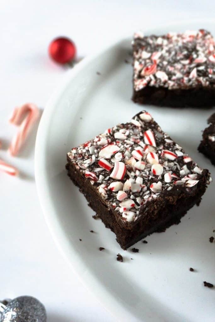 Three Layer Peppermint Brownies - Delicious Not Gorgeous