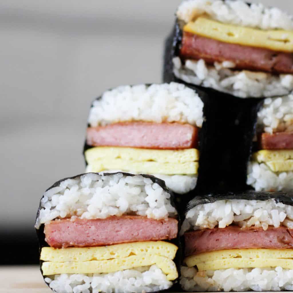 Spam Musubi with Egg Recipe - Delicious Not Gorgeous