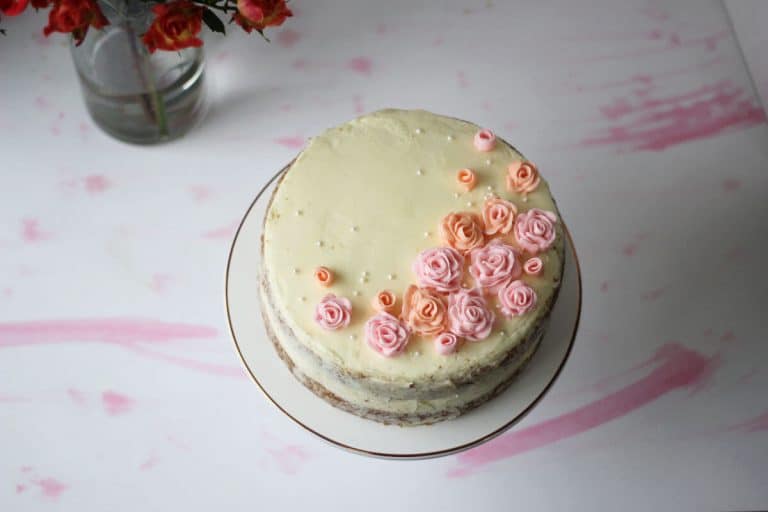 Lychee Rose Cake - Delicious Not Gorgeous
