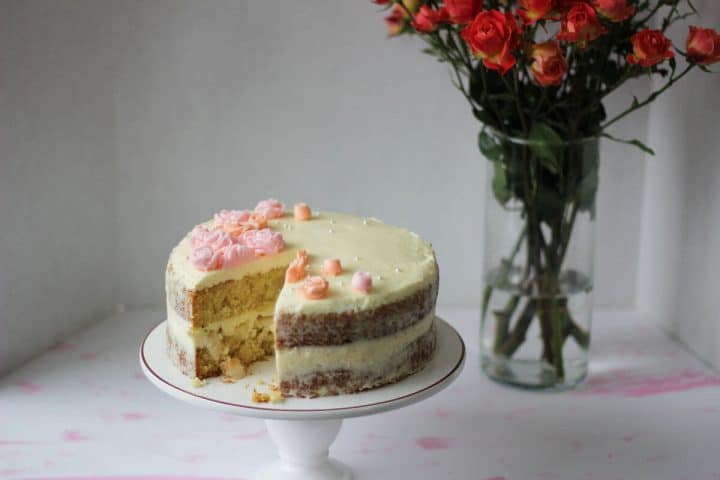Lychee Rose Cake - Delicious Not Gorgeous