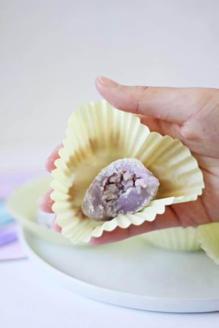 Taro Mochi - Delicious Not Gorgeous