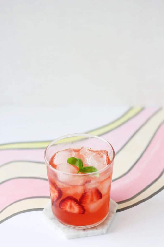 Strawberry and Ginger Soju Cocktail - Delicious Not Gorgeous