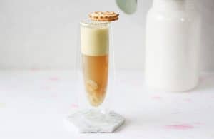 Lychee Dessert with Coconut Custard - Delicious Not Gorgeous